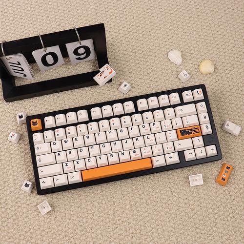 Promo Keycap Mechanical Keyboard 148 Keys Sanhua Cat Oren PBT Dye Sub ...