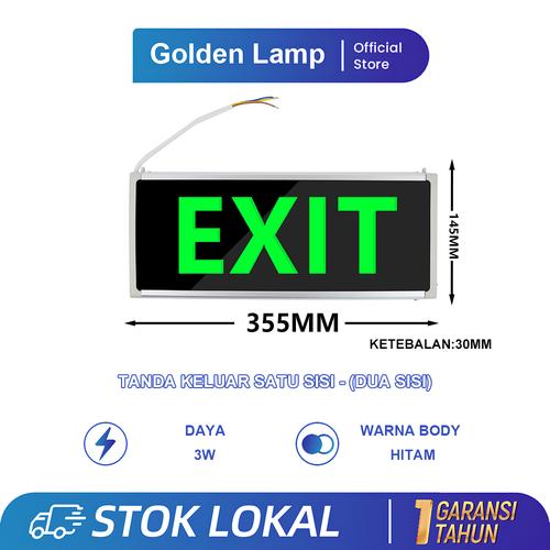 Promo Lampu Emergency Exit LED + Tanda Tangga - Lampu Darurat Tanda ...