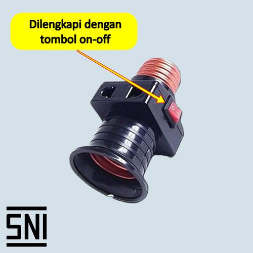 Jual Fitting Lampu Dutron Kombinasi Switch On Off Fiting Stop Kontak ...
