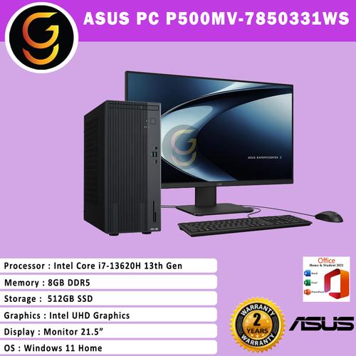 Jual PC ASUS DESKTOP P500MV-7850331WS i7-13620H 8GB/16GB/24GB/32GB/64GB ...