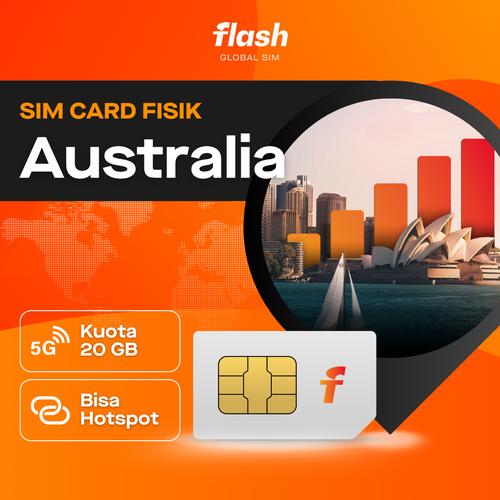 Jual SIM Card Australia Big Quota Flash Global SIM (Simcard Sydney, Simcard Melbourne, Perth ...