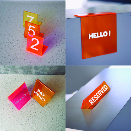 Jual The Signs Club Acrylic Table Sign / Papan Meja Reserved / Nomor ...