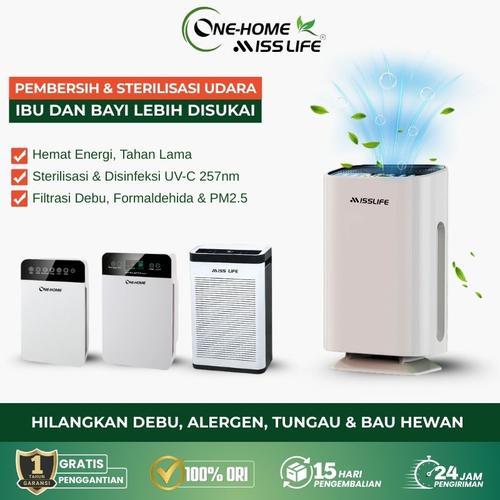 Promo MISS LIFE Air Purifier Pembersih Udara Ruangan Terbaik dengan HEPA Filter, Anti Bakteri ...