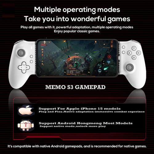 Promo Memo Gamepad S3 Type C Controller Hall Effect JoyStick for iOS ...