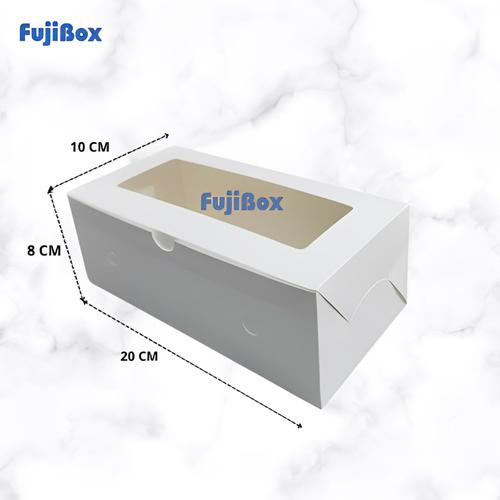 Jual Fuji Box Dus Kotak kue Ivory 20 cm x 10 cm x 8 cm Putih Ivory ...