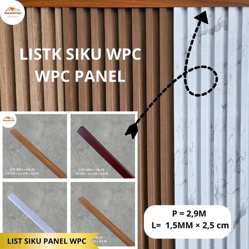 Promo HA- LIST WPC DINDING LIST SIKU PENUTUP WPC WALL PANEL DAN TANGGA ...