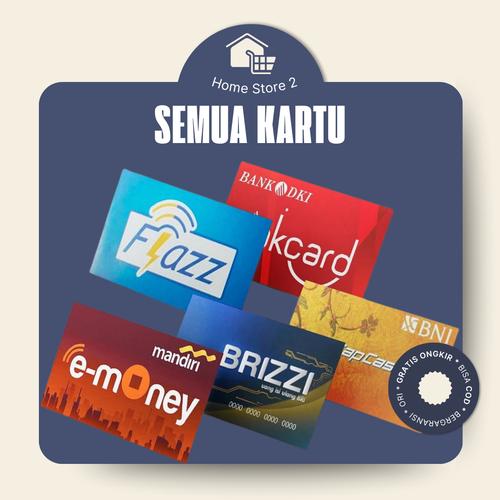 Jual Kartu Elektronik E-Money Brizzi TapCash Flazz JakCard Toll Parkir ...