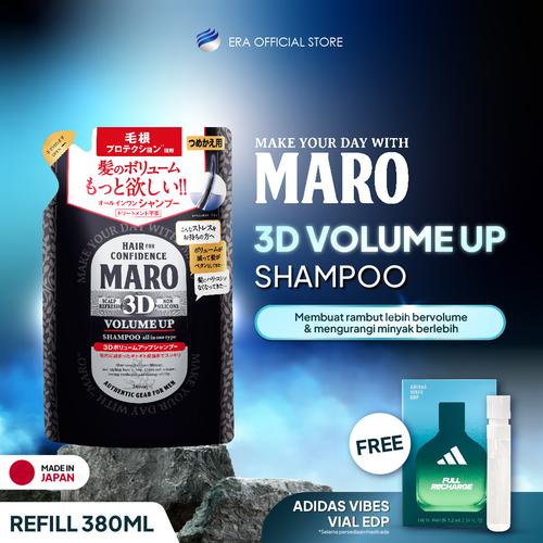 Promo MARO 3D Volume Up Shampoo EX REFILL 380ml - Shampoo Pria Untuk Rambut Berminyak dan ...
