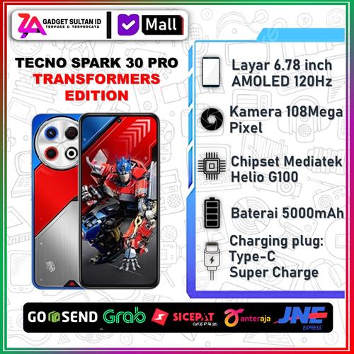 Promo Tecno Spark 30 Pro Optimus Prime Transformers Edition 8GB RAM 128GB Garansi Resmi ...