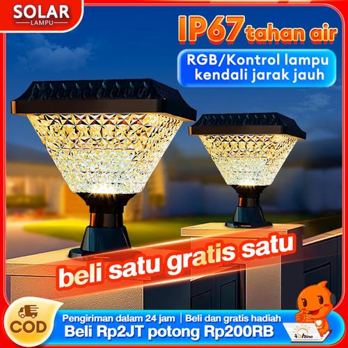 Jual 【Garansi 10 tahun】Lampu Taman Tenaga Surya Ready Stock 3 Warna+RGB ...