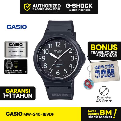 Promo Casio General MW-240-1BVDF | Jam Tangan Pria Cowok | Analog ...