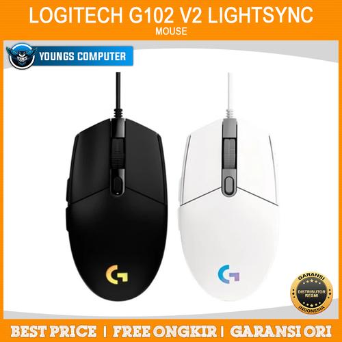 Jual MOUSE GAMING LOGITECH G102 V2 LIGHTSYNC RGB - Hitam - Kab. Sleman - YOUNGS COMPUTER | Tokopedia