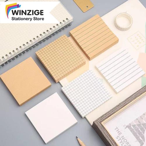 Promo Winzige 75*75mm Memo Sticky Notes Garis Kotak Simple Alat Tulis ...