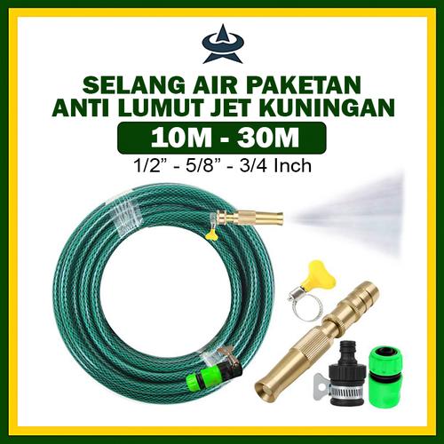 Promo GEMUK Paket Selang Air 30 Meter 1/2 5/8 3/4 inch Selang Air Cuci ...