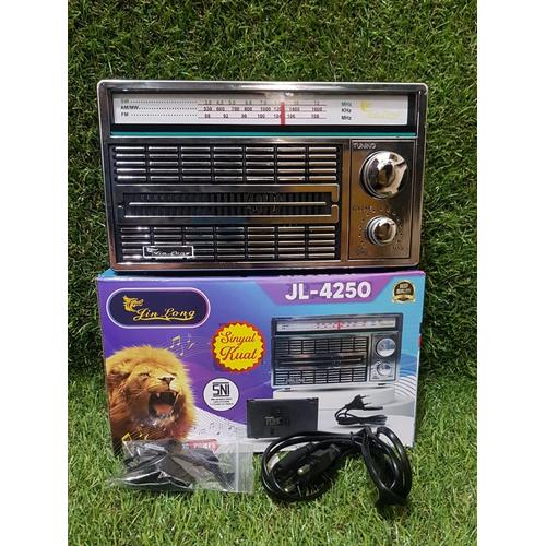 Jual Radio AC/DC JL- 4250 Portable Jin Long 2 Band FM - AM Antik ...