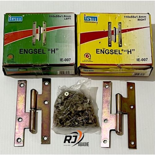 Jual [12SET] Engsel H UCP IGM 80x50 110x55 130x60 MM Tebal Pintu ...