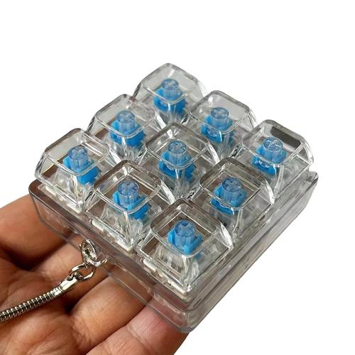 Jual 4/9 Keys Mechanical Keyboard Axis Tester LED Keyboard Key Toy ...