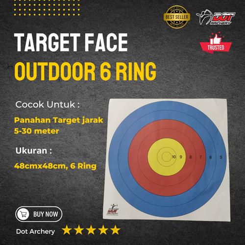 Jual Target Panahan | Target Face Dot Archery Outdoor 48cm - 6 Ring ...