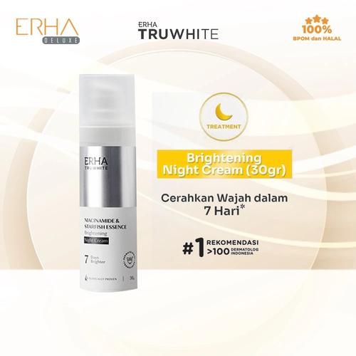 Promo ERHA Night Cream Pelembab Wajah - Truwhite Brightening ...