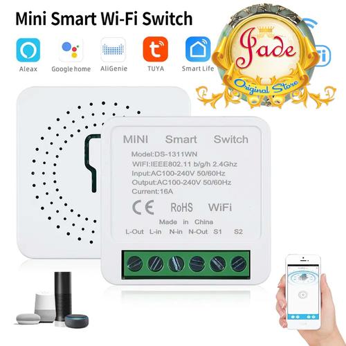 Promo Saklar Listrik Mini Switch On Off 16A Manual / OtomatisTuya WiFi ...