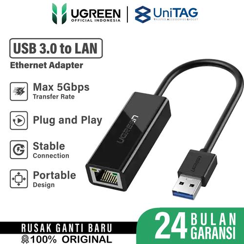 Promo UGREEN Kabel Adapter Ethernet USB A / C to LAN RJ45 Fast Internet ...