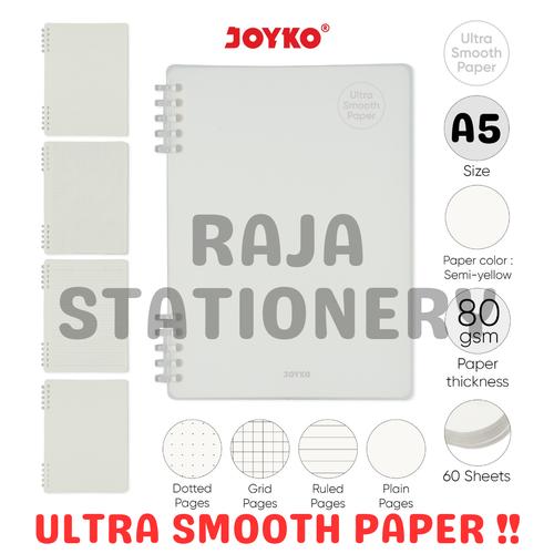Promo Joyko Notebook Diary A5 Ruled Dotted Grid Plain TRANSPARENT COVER ...