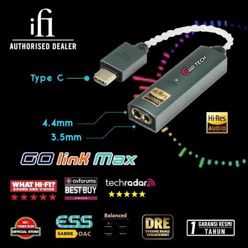 Promo iFi Go Link Max Portable Hi-Res Headphone Amplifier DAC Dongle ...