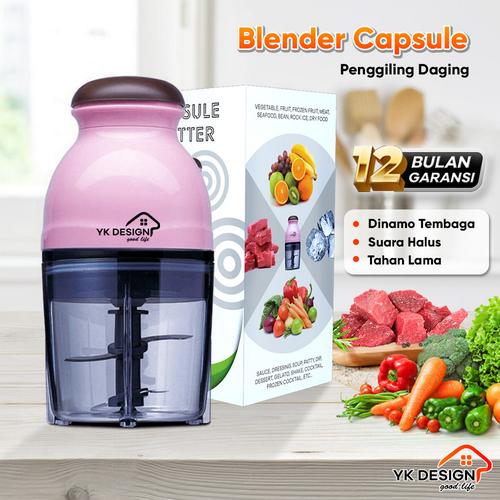 Promo YK DESIGN Blender / Penggiling daging sayur buah-buahan meat mincer chopper kapsul mini YK ...