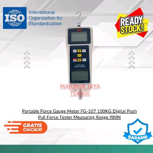 Jual Portable Force Gauge Meter FG-107 100KG Digital Push Pull Force ...