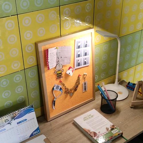 Jual Papan Gabus Warna Orange Ukuran 30x40CM Untuk Tempel Catatan Note ...