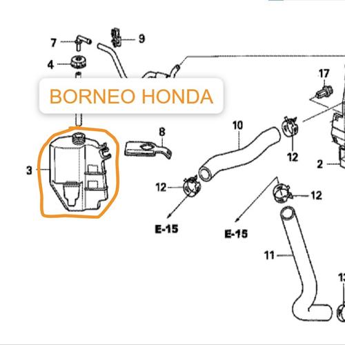 Jual TABUNG BOTOL CADANGAN AIR RADIATOR CIVIC FD1 FD3 ASLI 2006 2007 ...