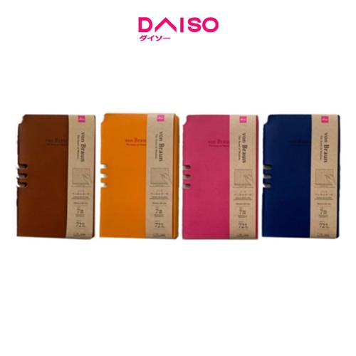 Jual Daiso Notebook -With Pen Holder - 72 Pages- - Brown - Jakarta ...