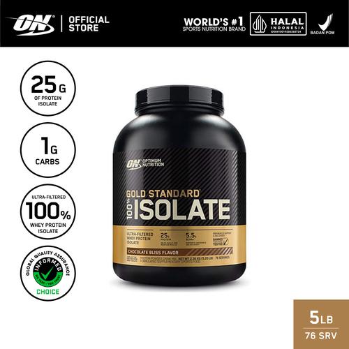 Promo Optimum Nutrition Gold Standard 100% Isolate Protein 5 lbs ...