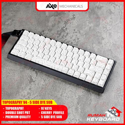 Promo AXE MECHANICALS - TOPOGRAPHY V4 - TOPOGRAPHI V4 - CHERRY - PBT ...