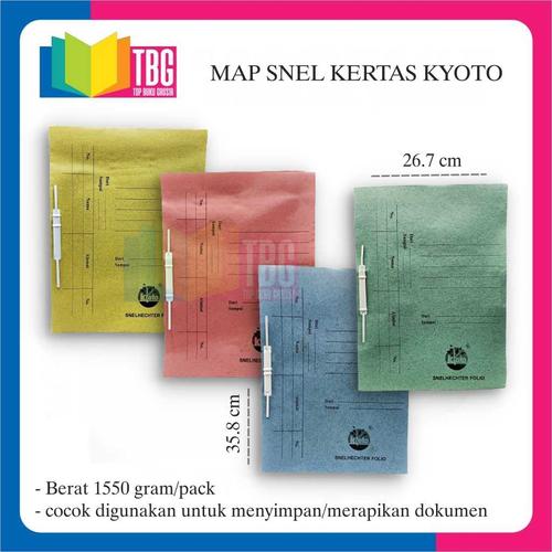 Jual 1 PACK (50 LEMBAR) MAP SNEL KERTAS KYOTO MAP DOKUMEN / MAP KERTAS ...