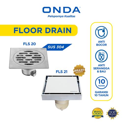 Jual ONDA Floor Drain FLS 20 FLS 21 (1-1/2 In - 3 In) Penutup Lubang Saluran Air Saringan Got ...
