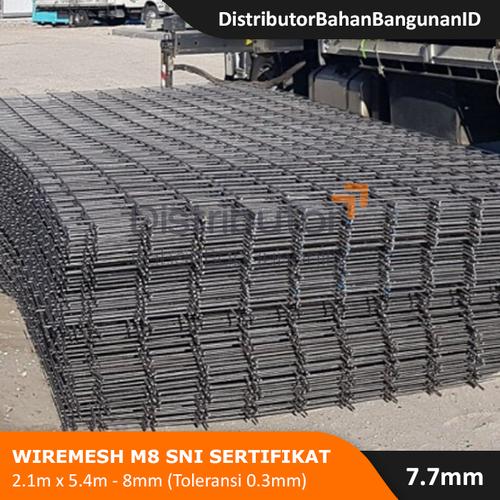 Jual Wiremesh M8 (7.7) 2.1m x 5.4m SNI Sertifikat Toleransi 0.3mm Tebal ...