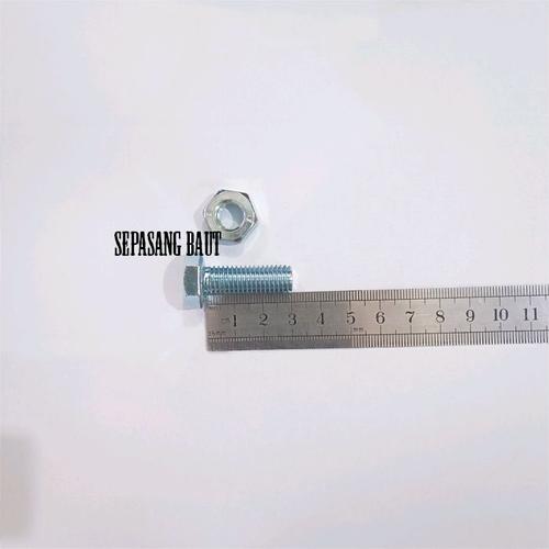 Jual BMP M10 x 30 Baut Mur Hexagon Galvanis Putih M10x30 - Kab. Bekasi - Sepasang Baut | Tokopedia