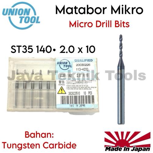 Jual Matabor Mikro Union Tool ST35 140 2.0 Set 10 pcs Micro Drill Bits ...