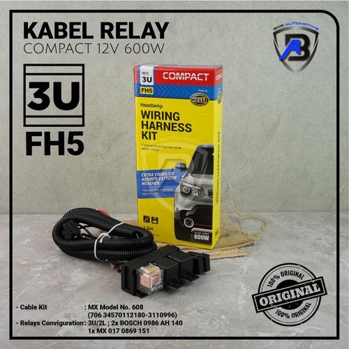 Jual Kabel Relay Set Lampu H4 Mobil COMPACT HELLA FH5 New 3 Relay 12v ...