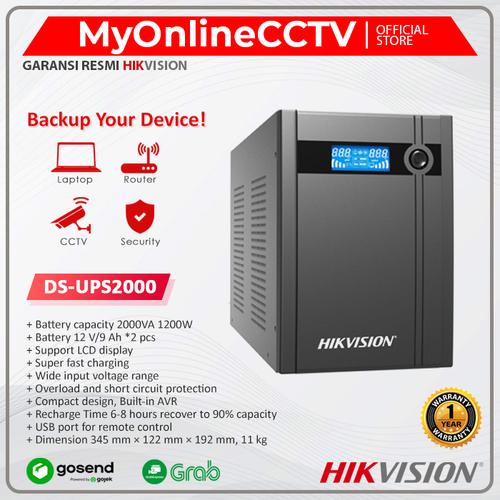 Promo DS-UPS2000 Hikvision 2000V 1200W Uninterruptible Power Supply UPS ...