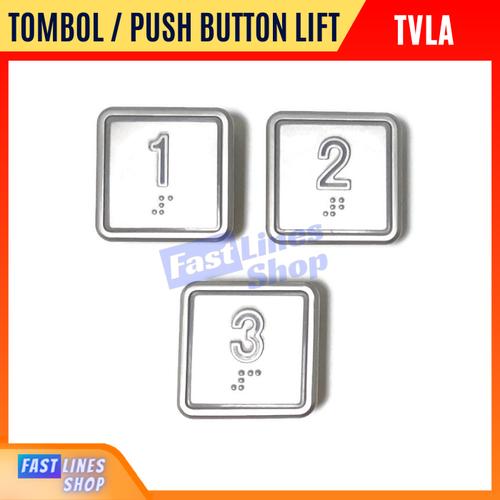 Jual Push Button Tombol Lift Kotak TVLA Braille Elevator Tombol ...