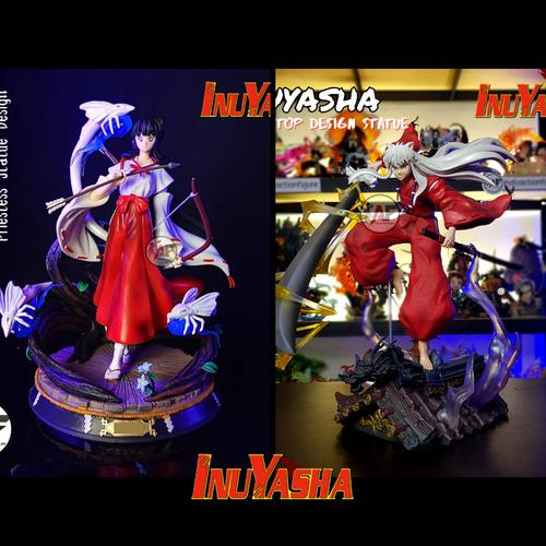Promo Action Figure Statue Inuyasha Rooftop & Kikyo Fire Phoenix Design ...