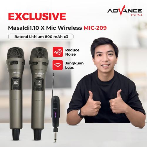Promo [ Advance X Mas Aldi ] Advance MIC-209 Professional Dual ...