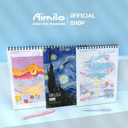 Promo [READY] Aimilo Sketch Book Aesthetic Buku Gambar A4 Vertikal ...