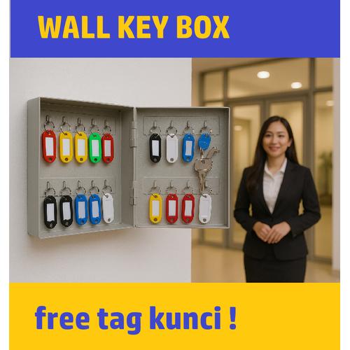 Jual KEYBOX KOTAK KUNCI BESI DINDING KEY BOX CABINET KOTAK DINDING BESI ...