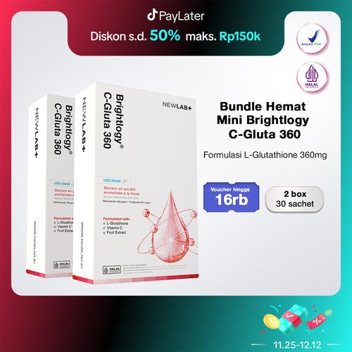 Promo NEWLAB Paket 2 Box Brightlogy C-Gluta 360 | Minuman Glutathione ...
