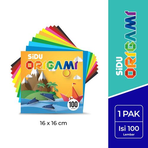 Jual Kertas Lipat Origami SIDU 16 x 16 (Pak Isi 100 Lembar) Stationery ...