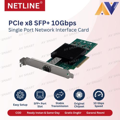 Jual Netline PCIe x8 10G SFP+ 1 Port Network Interface Card (NIC) – PCI ...