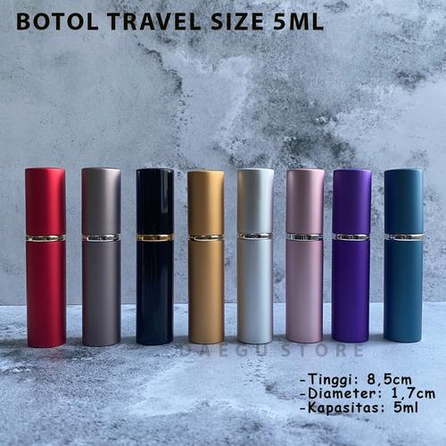 Jual Botol Parfum Travel Spray 5ml - Refillable Isi Ulang Decant - PINK ...